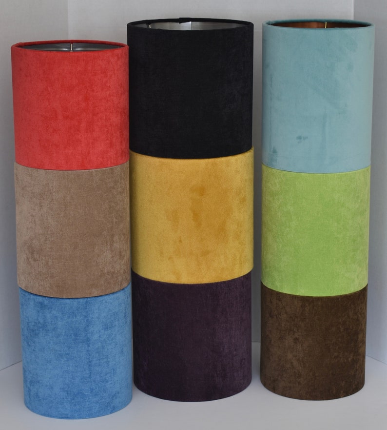 Red Velvet Drum Lampshade-gold Red Velvet Lamp Shade - Etsy