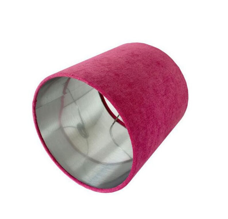 Raspberry Pink Velvet Drum Lampshade-velvet Lamp Shade - Etsy
