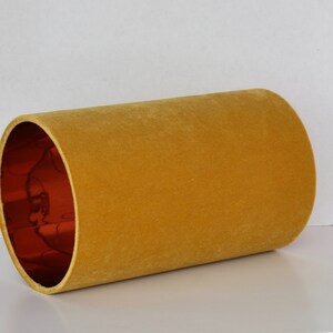Mustard Velvet Drum Lampshade-velvet Lamp Shade- Lampshade-custom Made ...