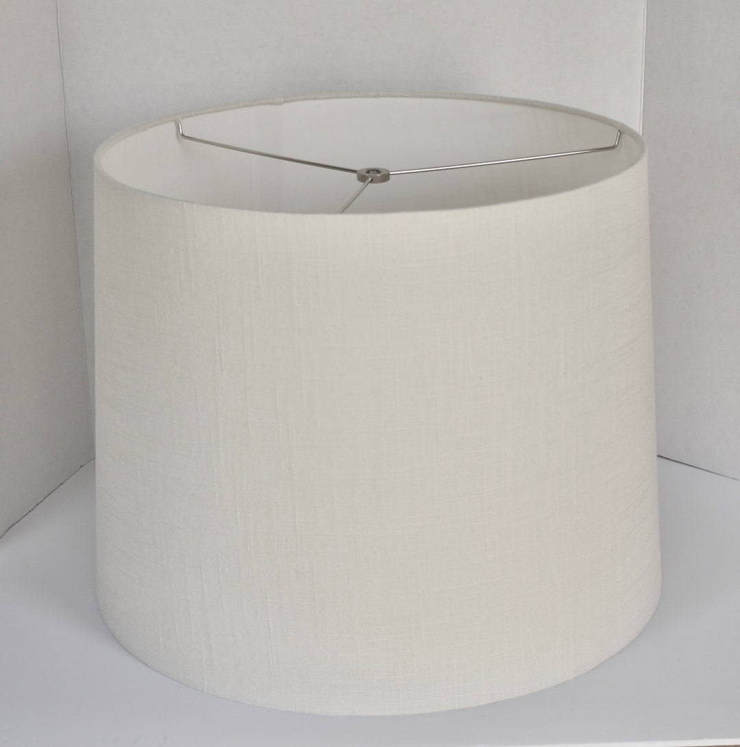Off White Linen Lamp Shade -made -to - Order - Etsy
