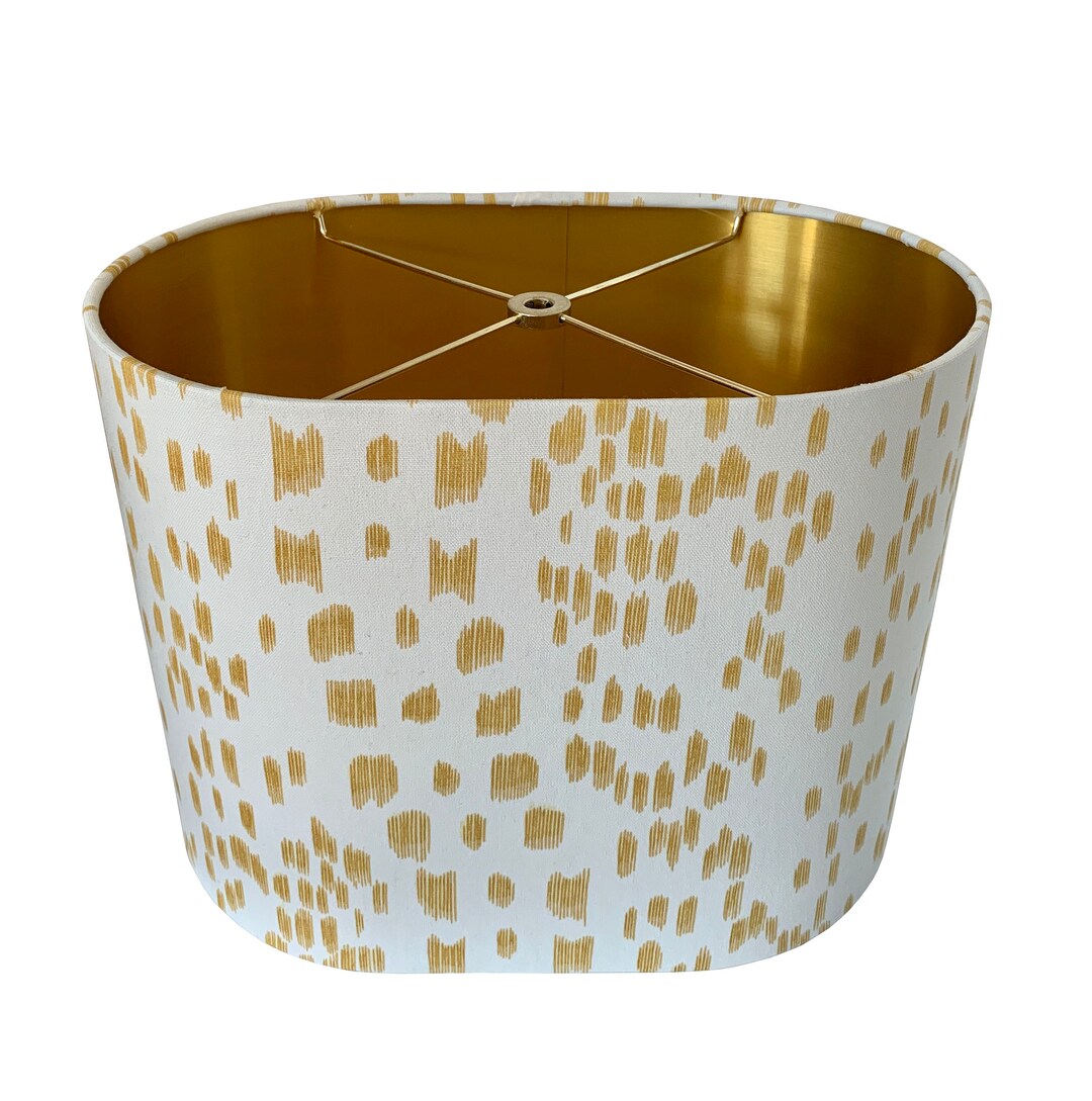 Oval Lamp Shade- Canary Les Touches-animal Print Lamp Shade-custom Made ...