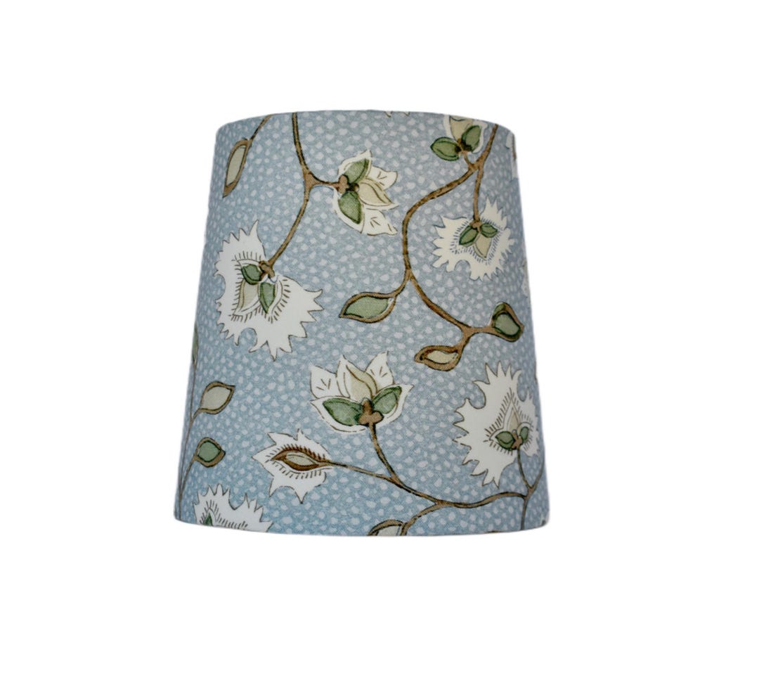 Listing is for One Shade-chelsea Floral Soft Blue Green Shades ...