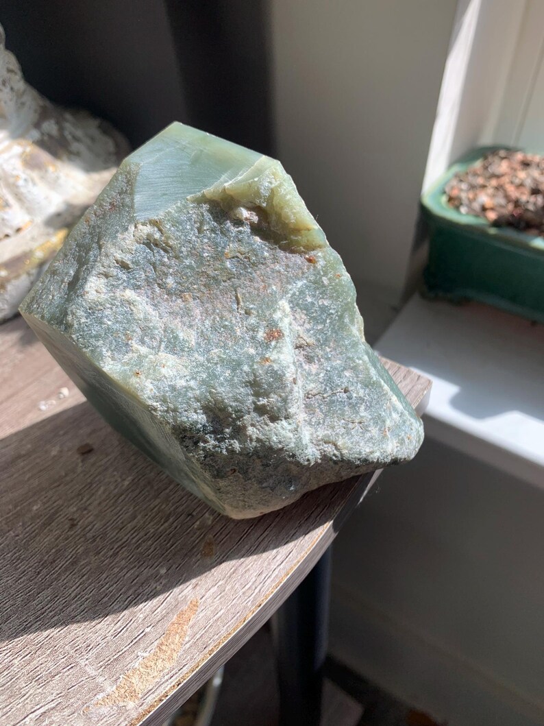 Siberian Green Nephrite High Quality Jade Rough Stone 100% Natural ...