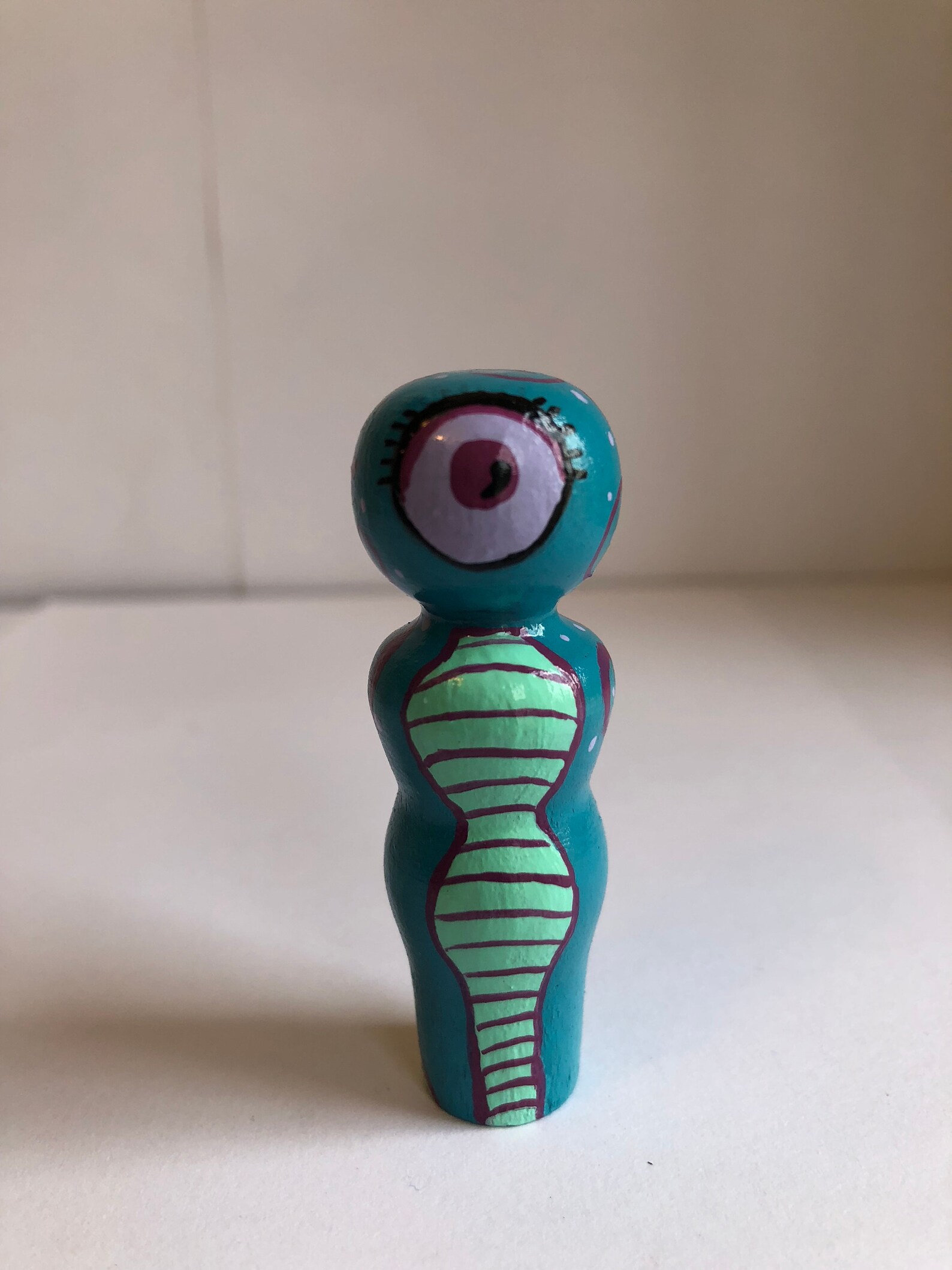 Astronauts Aliens and Robots Handpainted Wooden Peg Dolls - Etsy