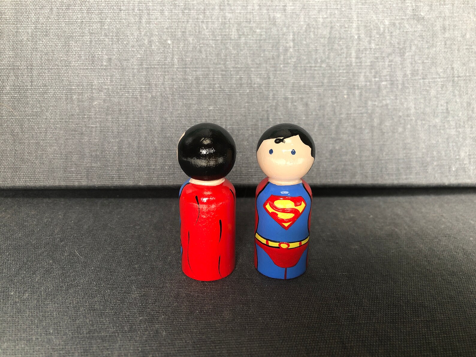 Marvel and DC Comic Superhero Handpainted Peg Doll Toy Wood | Etsy