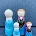 Frozen Peg Dolls Elsa Anna Peg Dolls Olaf Peg Doll - Etsy