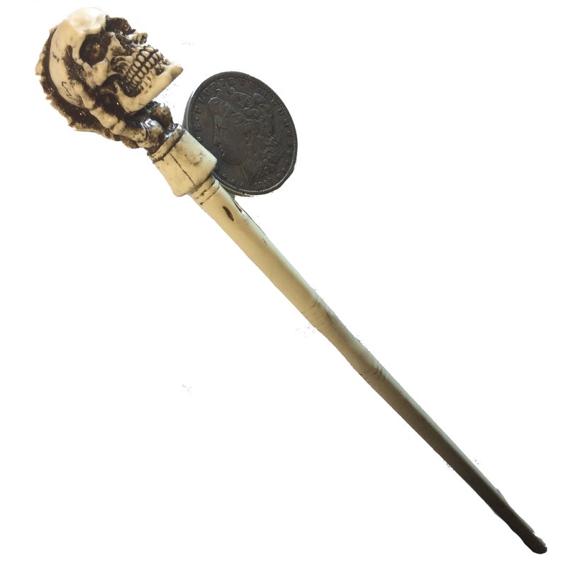Gothick Skull in Hand Hair Stick Chopstick Man Bun - Etsy