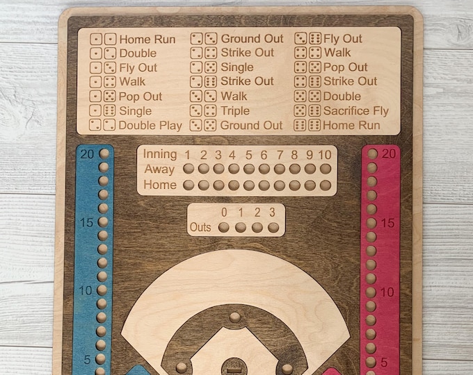 Hit a Home Run With Our Handmade Baseball Dice Game - Made in Canada ...