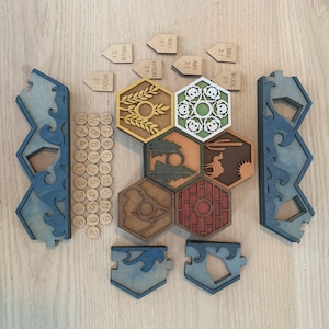 Resource Building Board Game, Game Board Only, Family Games Night - Etsy