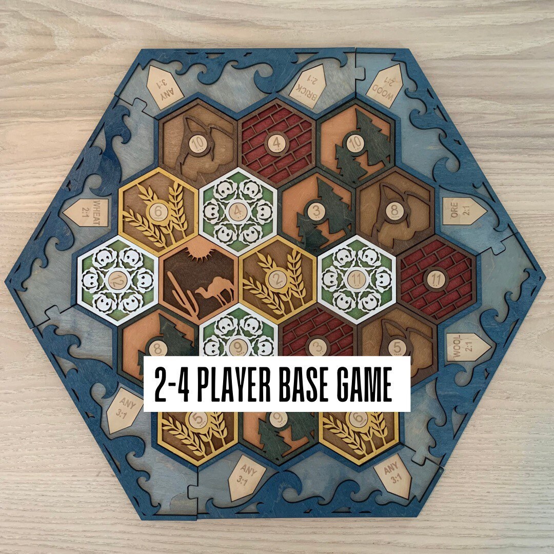 Resource Building Board Game, Game Board Only, Family Games Night - Etsy