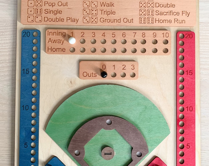 Hit a Home Run With Our Handmade Baseball Dice Game - Made in Canada ...