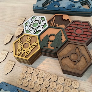 Resource Building Board Game, Game Board Only, Family Games Night - Etsy