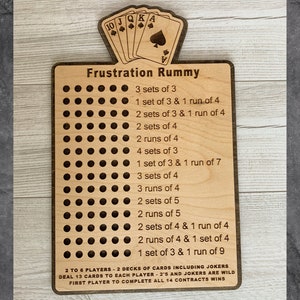 Frustration Rummy, Marble and Card Game, Family Games Night, Phase 10 ...