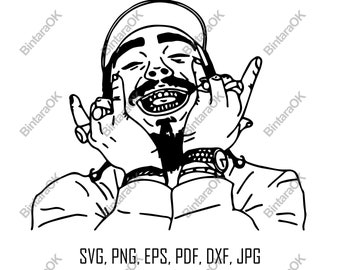 Post malone art | Etsy