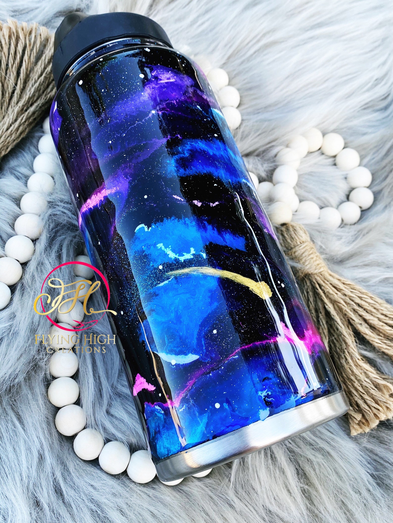 Alcohol Ink Galaxy Glitter Tumbler Galaxy Tumbler Nebula - Etsy