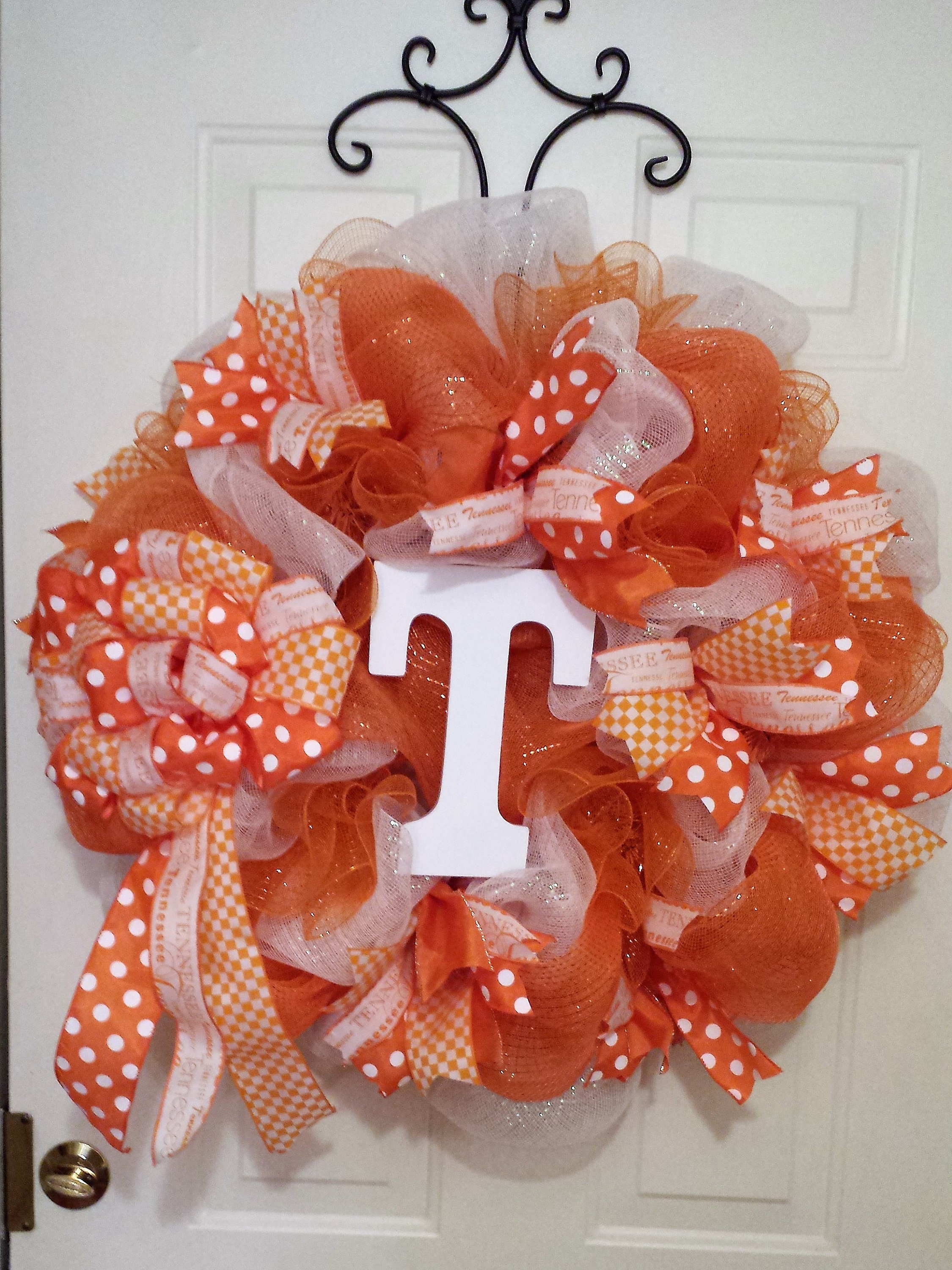 TN Orange Wreath is Perfect for Big Orange Country and Great TN Decor ...