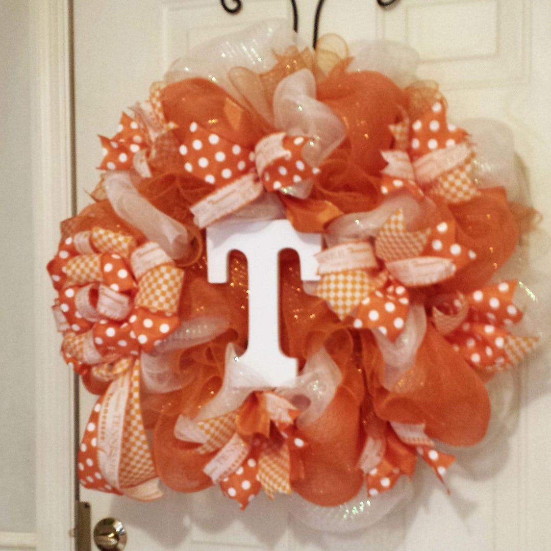 TN Orange Wreath is Perfect for Big Orange Country and Great TN Decor ...