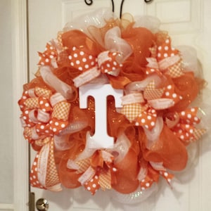 TN Orange Wreath is Perfect for Big Orange Country and Great TN Decor ...