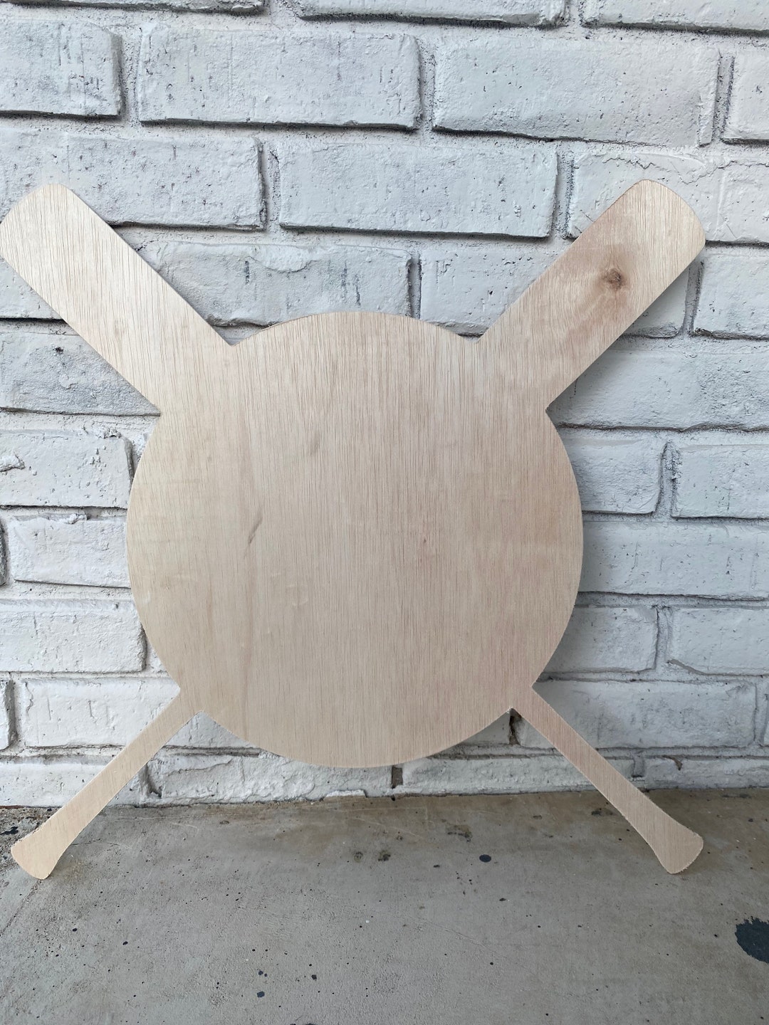 Blank Baseball Bat and Baseball Cut Out - Etsy