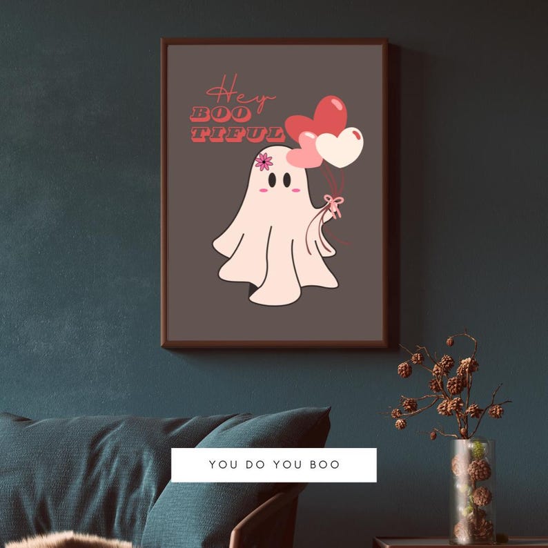 Halloween Printable Wall Art, Halloween Party, Spooky Home Decor, Cute ...