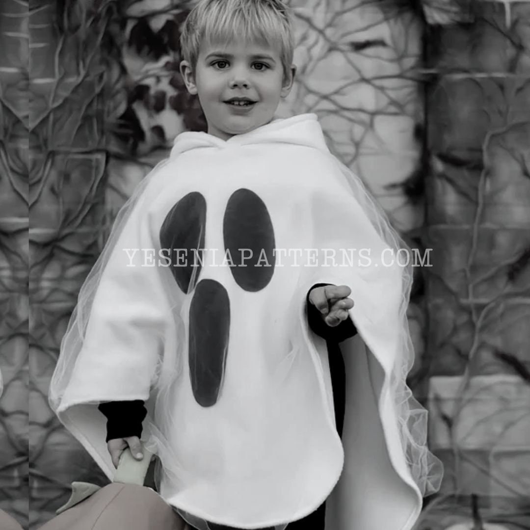 Surprised Floating Ghost Poncho Cape Halloween Costume Toddler - Etsy