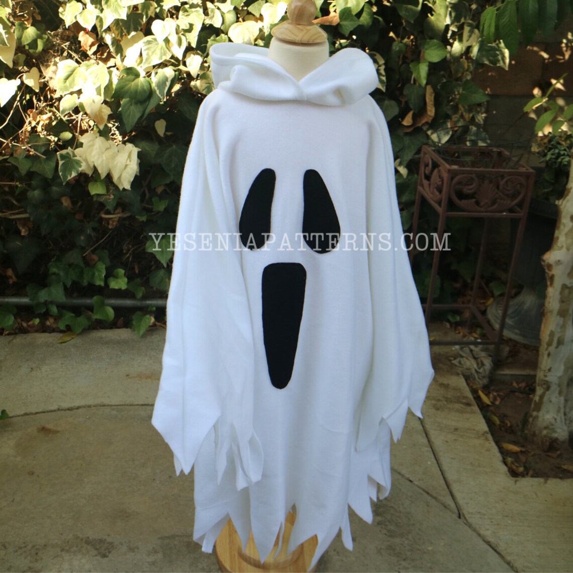 Surprised Spooky Ghost Poncho Halloween Cape Toddler - Etsy