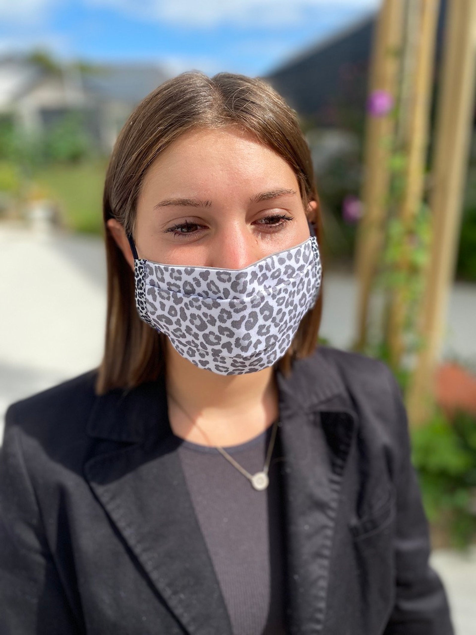 FRENCH PROTECTION MASQUE for women in 3-layer cotton | Etsy