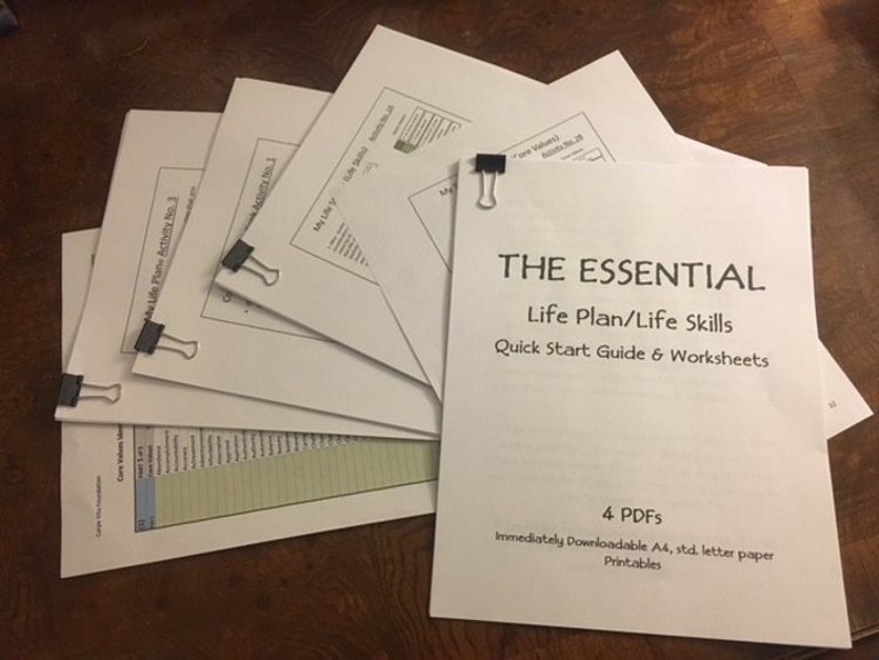 The Essential Life Plan/life Skills Full Program- 3 Activities - Etsy