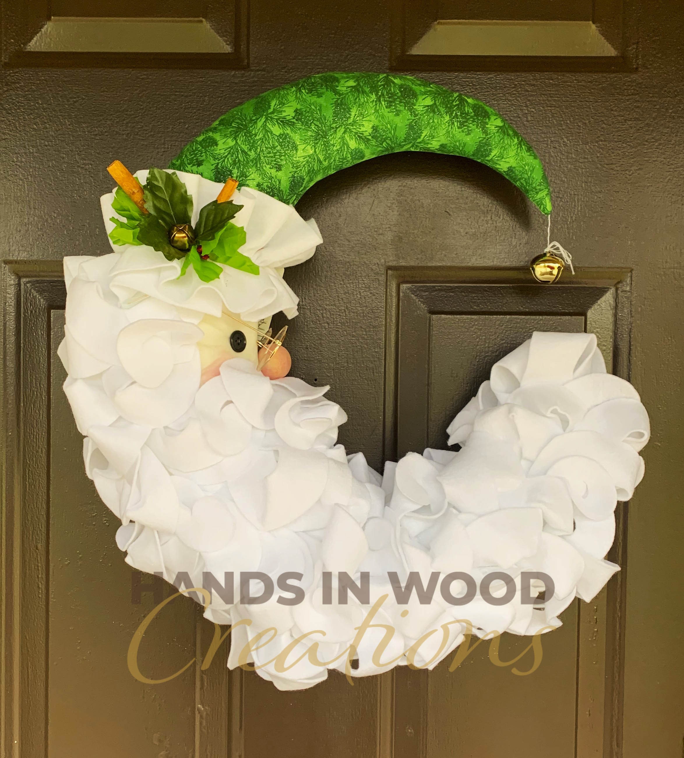 Crescent Moon Shaped Light, Medium, or Dark Skin Fabric Santa for ...