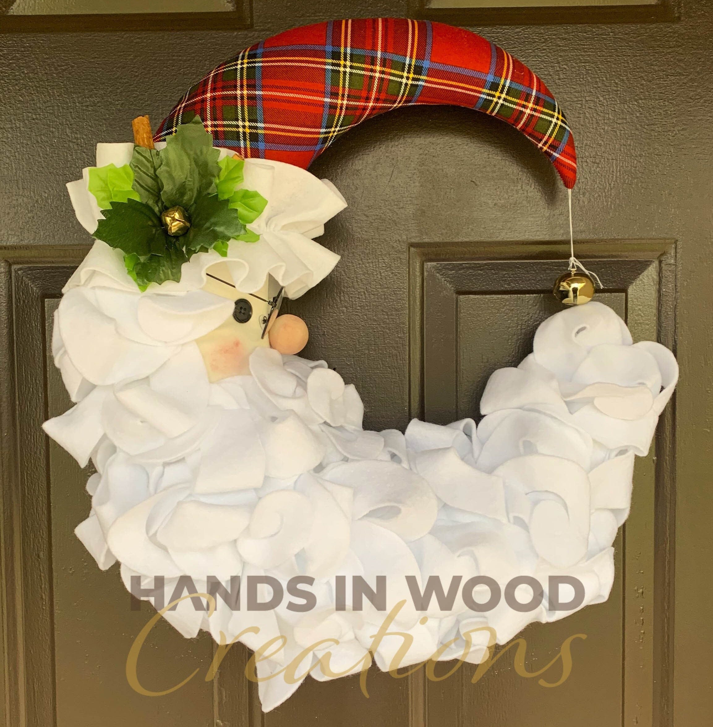 Crescent Moon Shaped Light, Medium, or Dark Skin Fabric Santa for ...