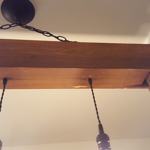 Redsson Handcrafted Wood Organ Pipe Hanging Chandelier Adjustable Farm ...