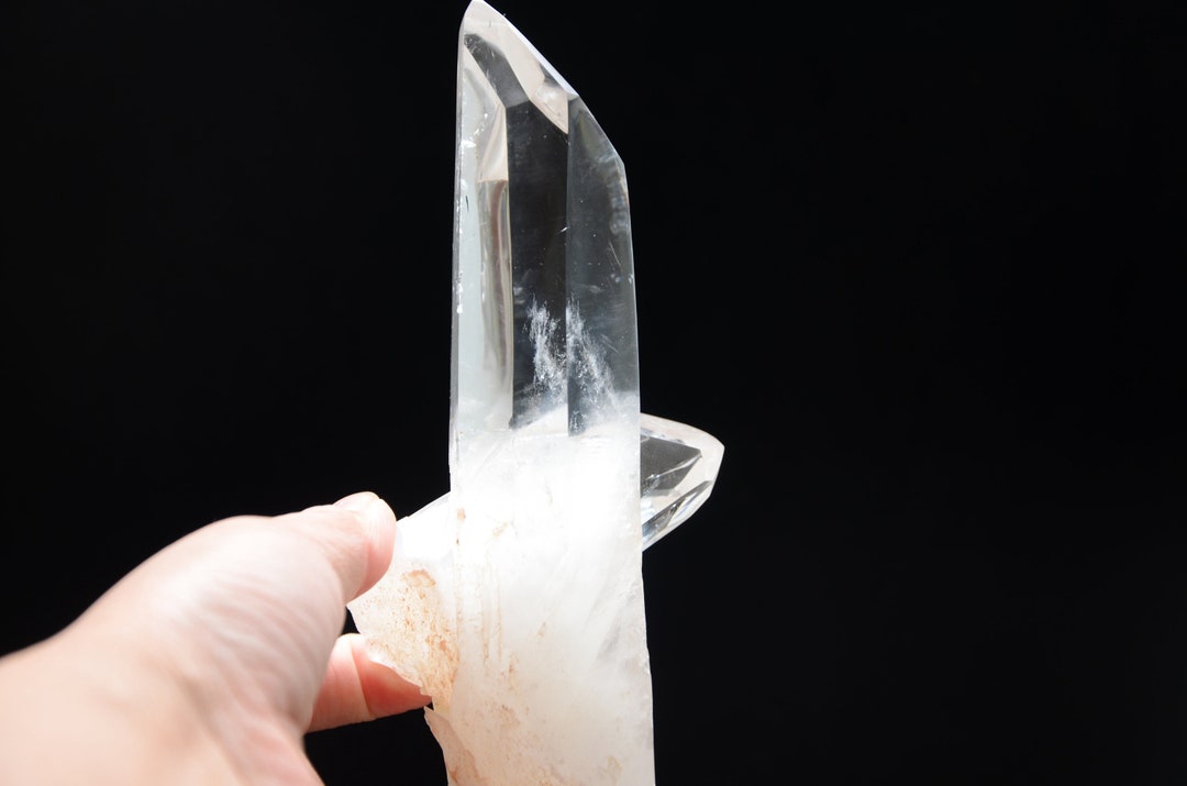 Natural Tibet High Altitude Clear Crystal Quartz Rough Cluster Twin ...