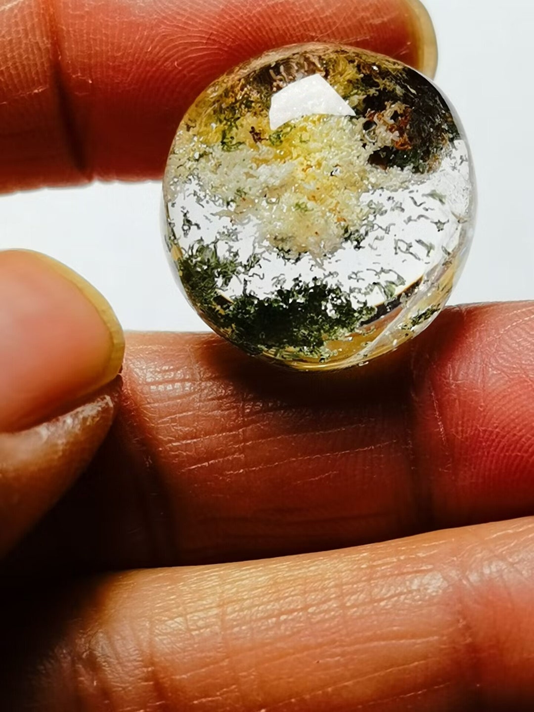 Tibetan High Altitude Clear Phantom Crystal Quartz 0.78 Inch, Healing ...
