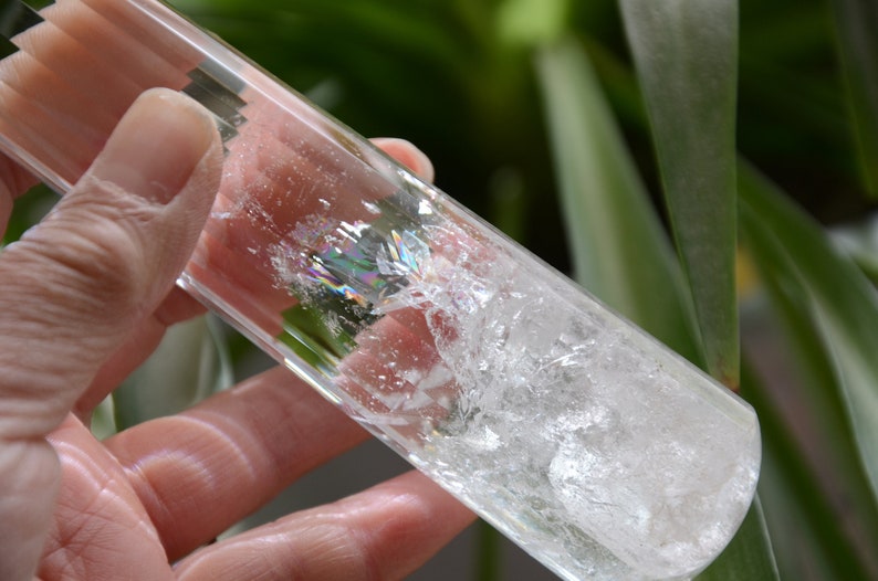 Tibetan High Altitude Clear Rainbow Crystal Quartz 18 Sided - Etsy