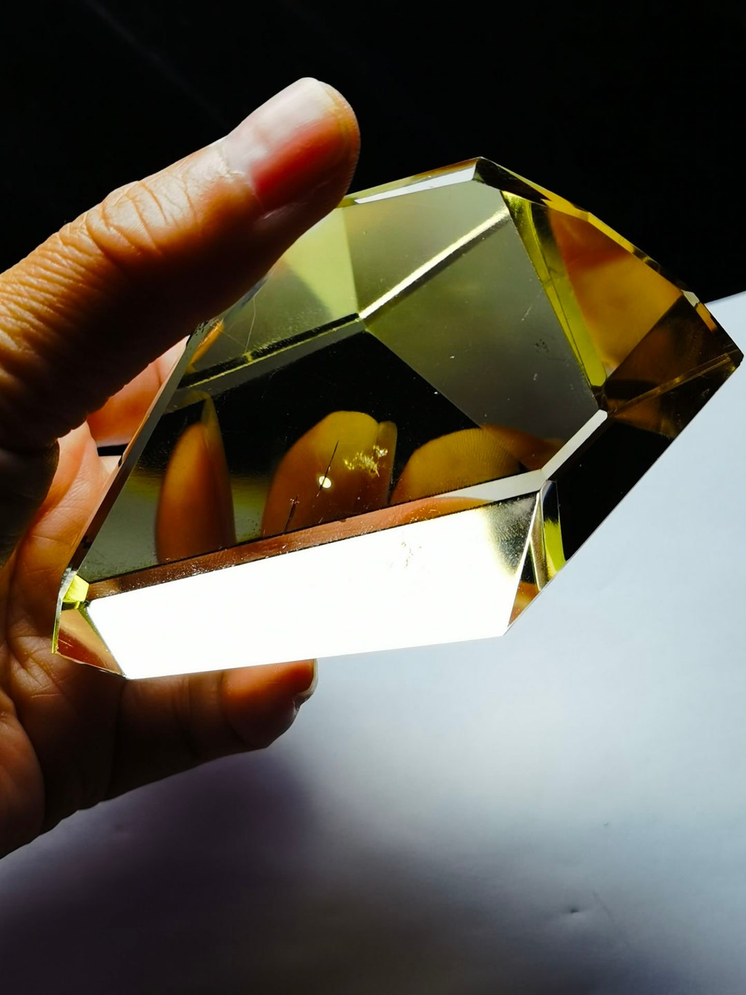Tibetan High Altitude Clear Yellow Citrine Crystal Quartz 3.62 Inch ...