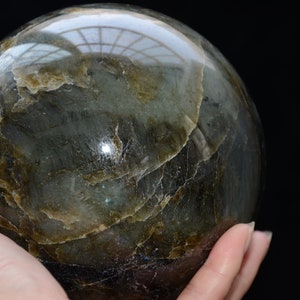 Giant Natural Blue Labradorite Crystal Quartz Ball Sphere Orb - Etsy