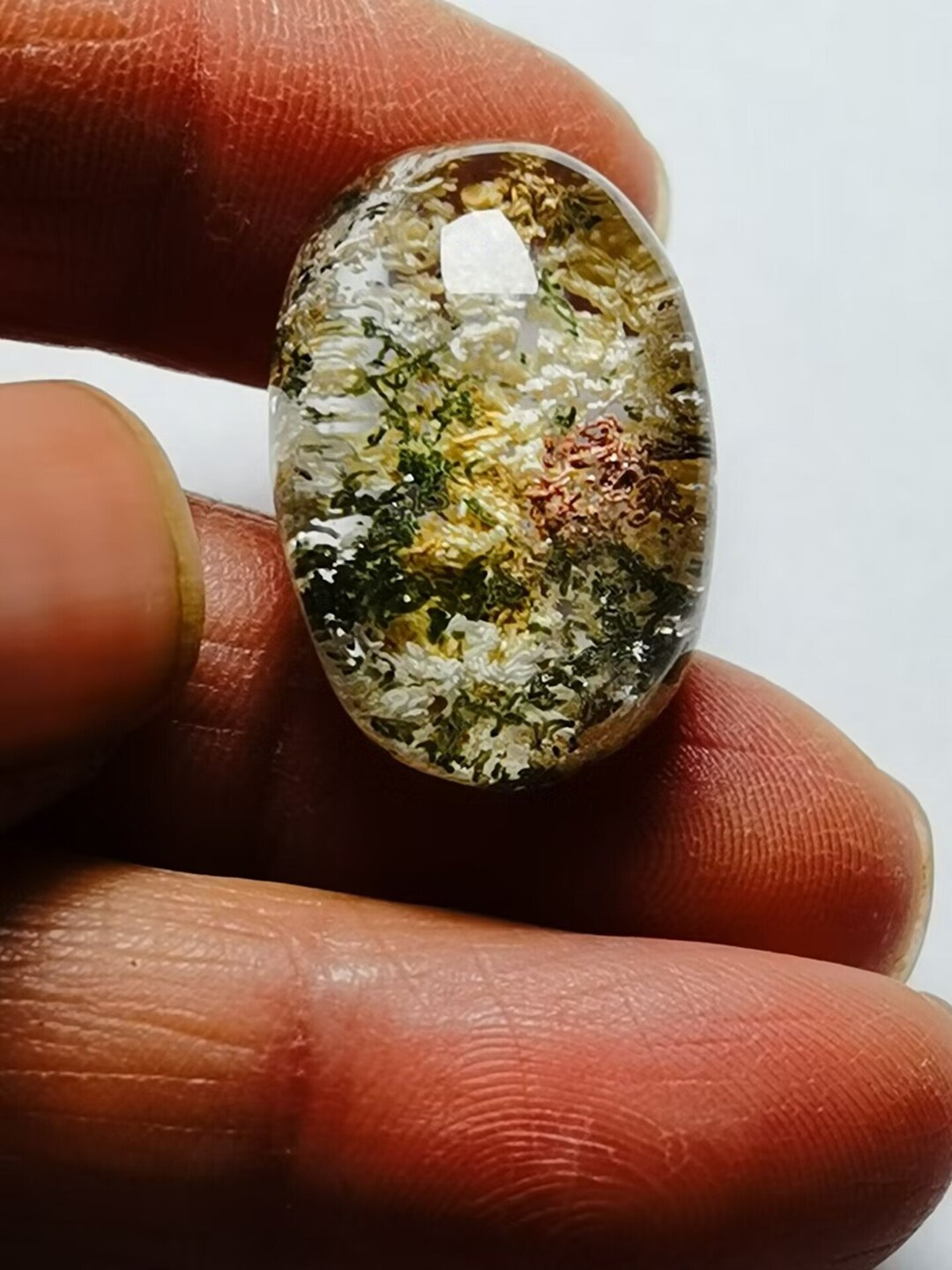 Tibetan High Altitude Clear Phantom Crystal Quartz 0.86 Inch Healing ...