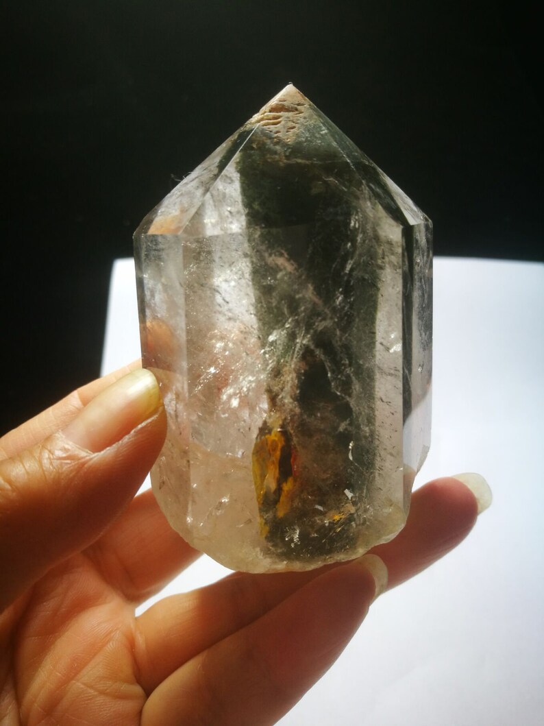 Natural Tibetan High Altitude Green Phantom Crystal Quartz 6 - Etsy
