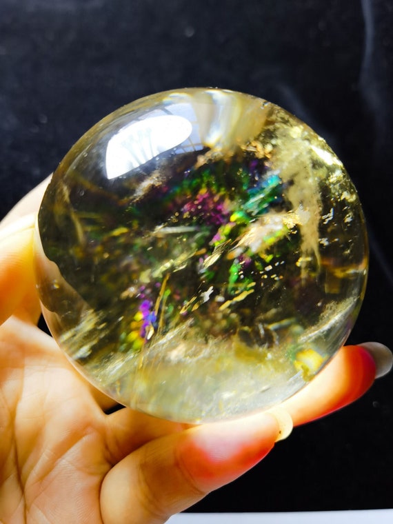 Tibet High Altitude Clear Citrine Rainbow Crystal Yellow - Etsy