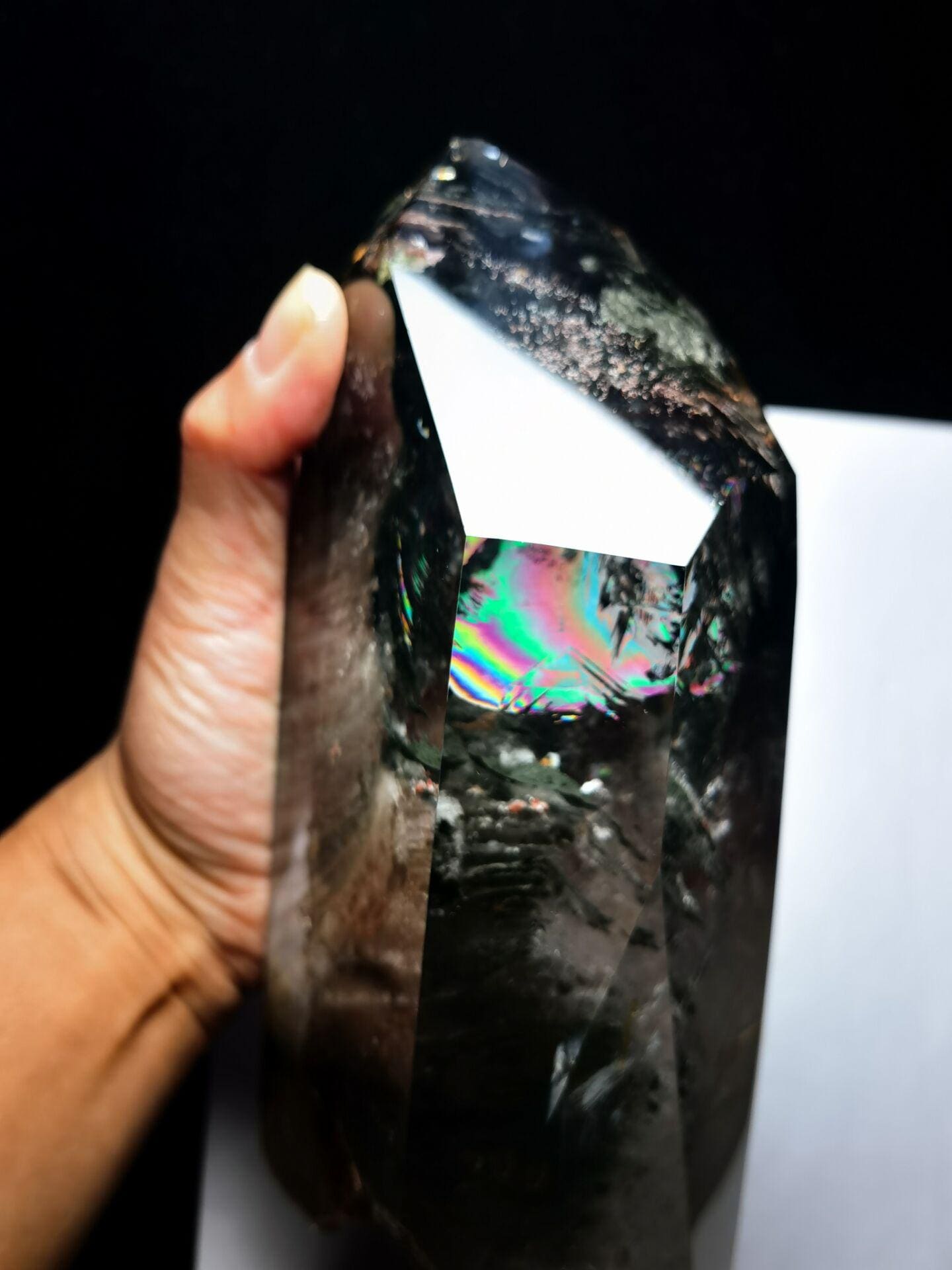 Tibetan High Altitude Clear Phantom Enhydro Crystal, Quartz Visible ...
