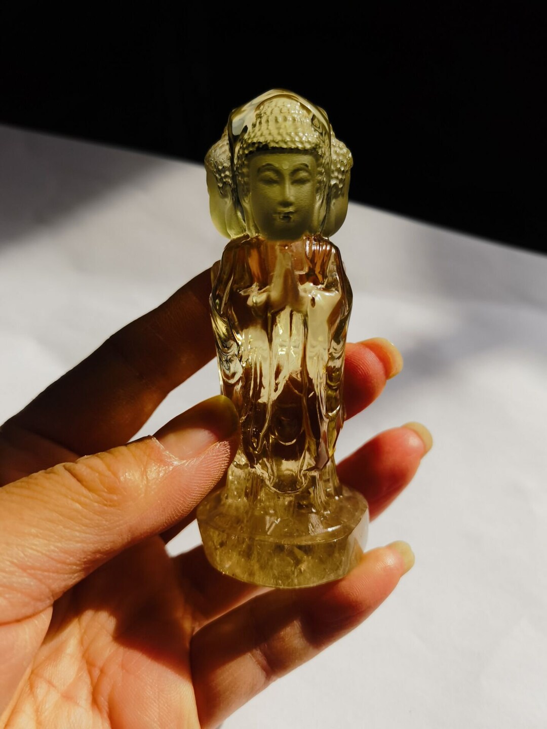 Tibet High Altitude Clear Yellow Citrine Crystal Quartz Guanyin Kwan ...