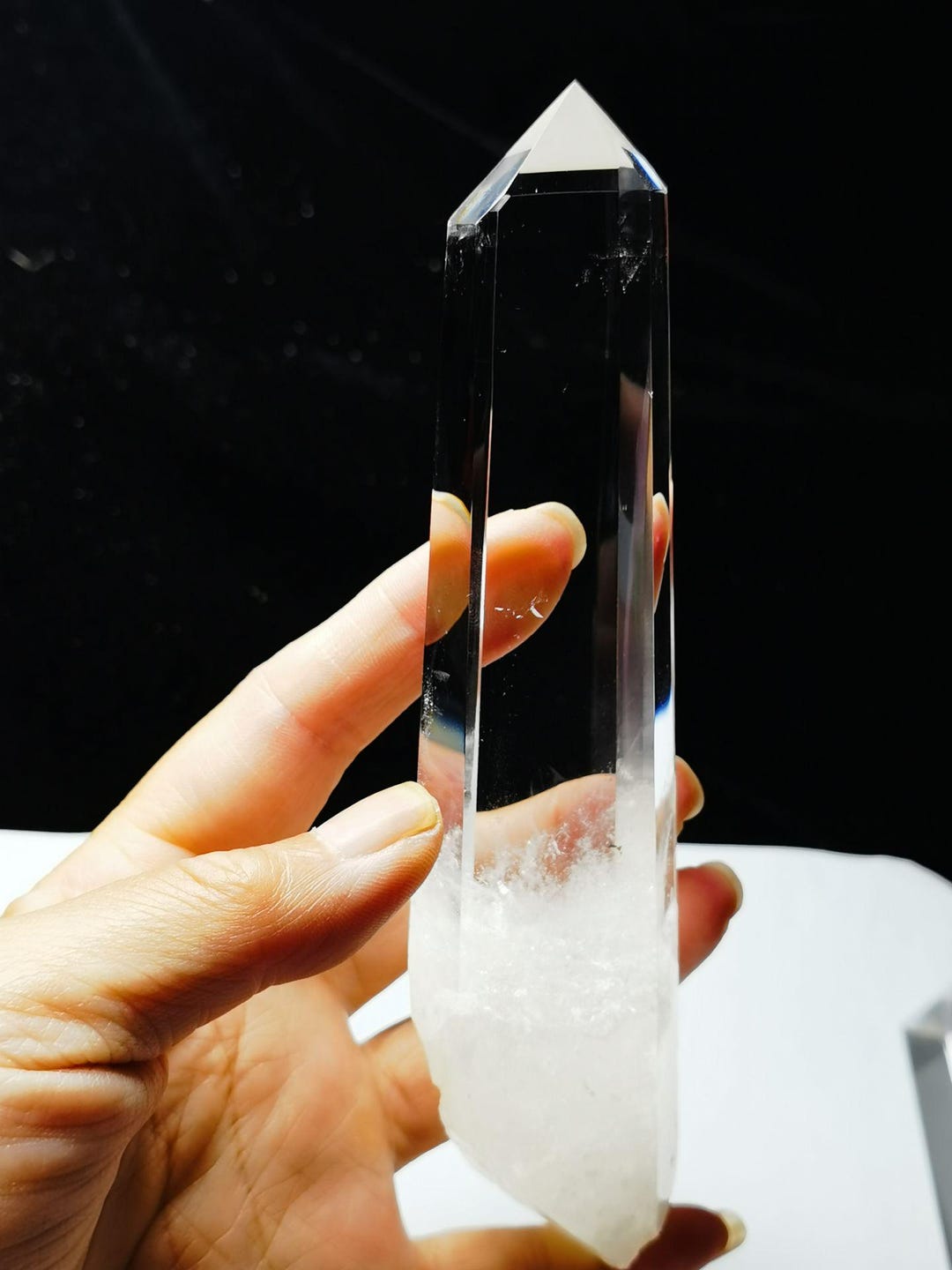 Natural Tibetan High Altitude Clear 6 Sided Crystal Quartz Point 5.9 ...