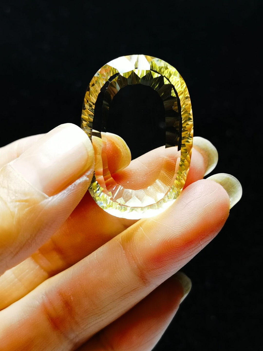 Tibetan High Altitude Clear Yellow Citrine Crystal Quartz 122 Sided ...