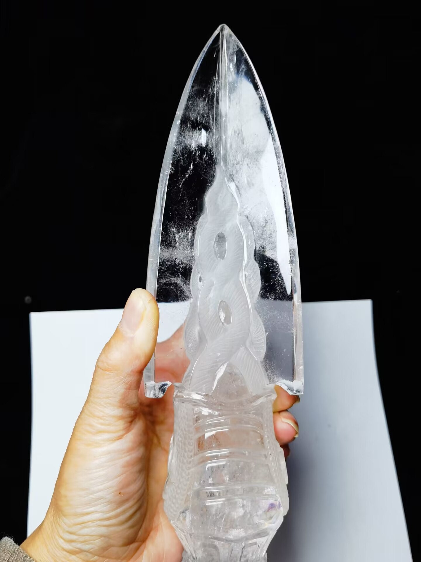 Giant Tibetan High Altitude Clear Crystal Quartz Amulet Dorje - Etsy