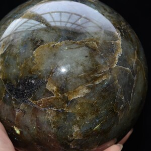 Giant Natural Blue Labradorite Crystal Quartz Ball Sphere Orb - Etsy