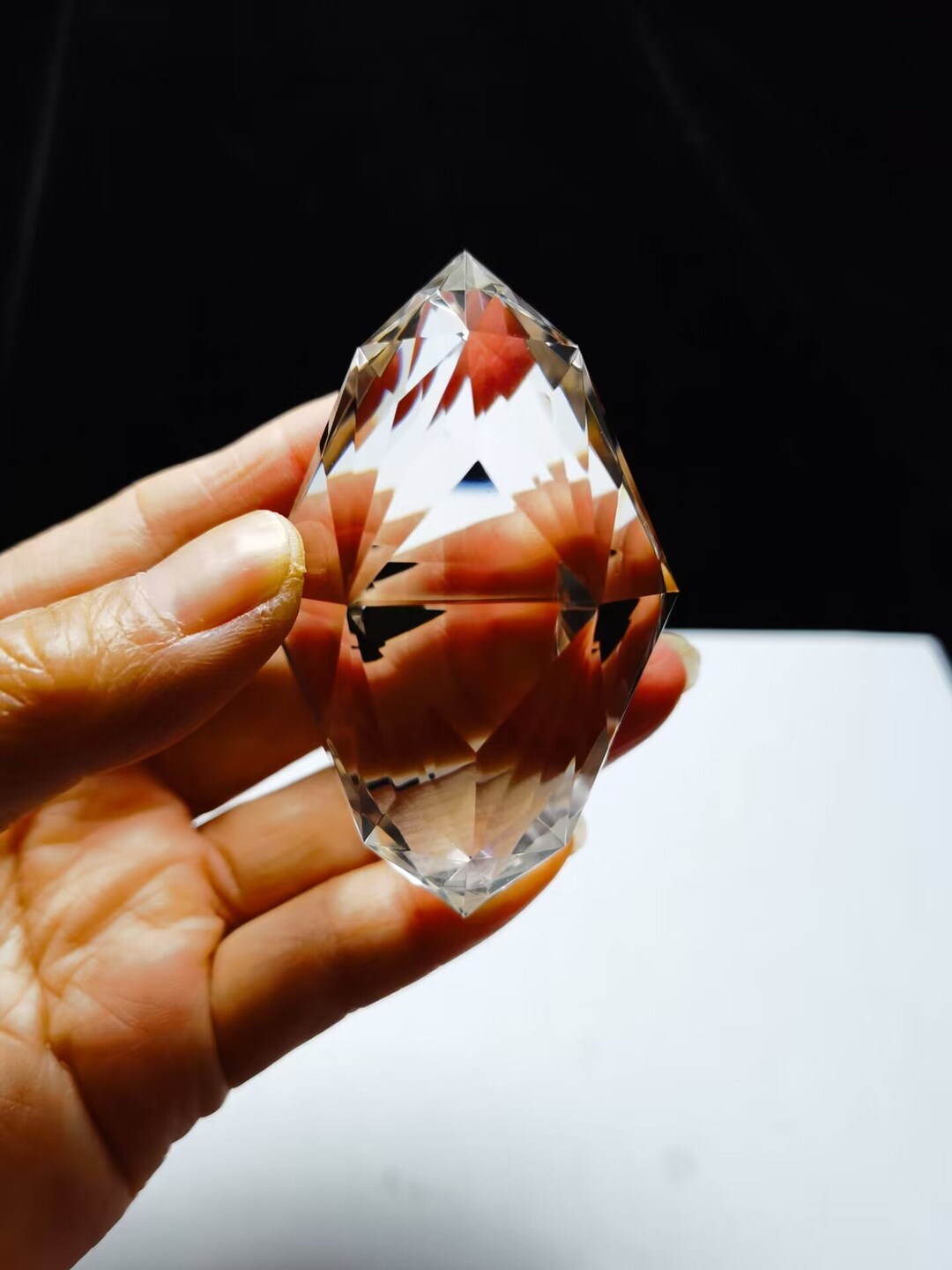 Tibetan High Altitude Crystal 99% Clear Quartz 144 Sided Disintegrator ...