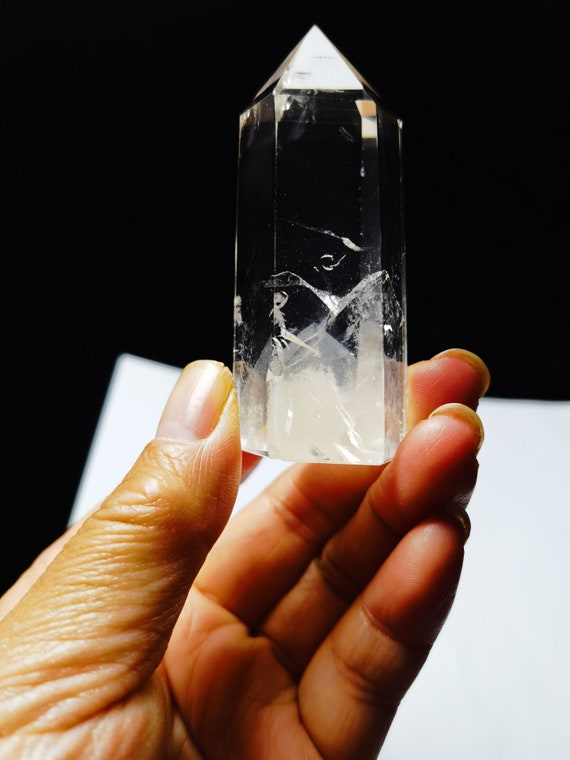 Tibet High Altitude Clear Phantom Crystal Quartz 6 Sided Point - Etsy