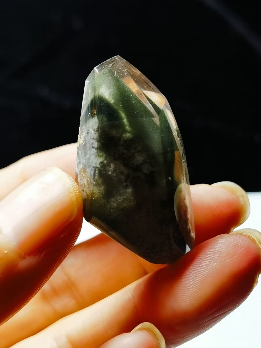 Tibetan High Altitude Clear Phantom 6 Sided Crystal Quartz Point 1.45 ...