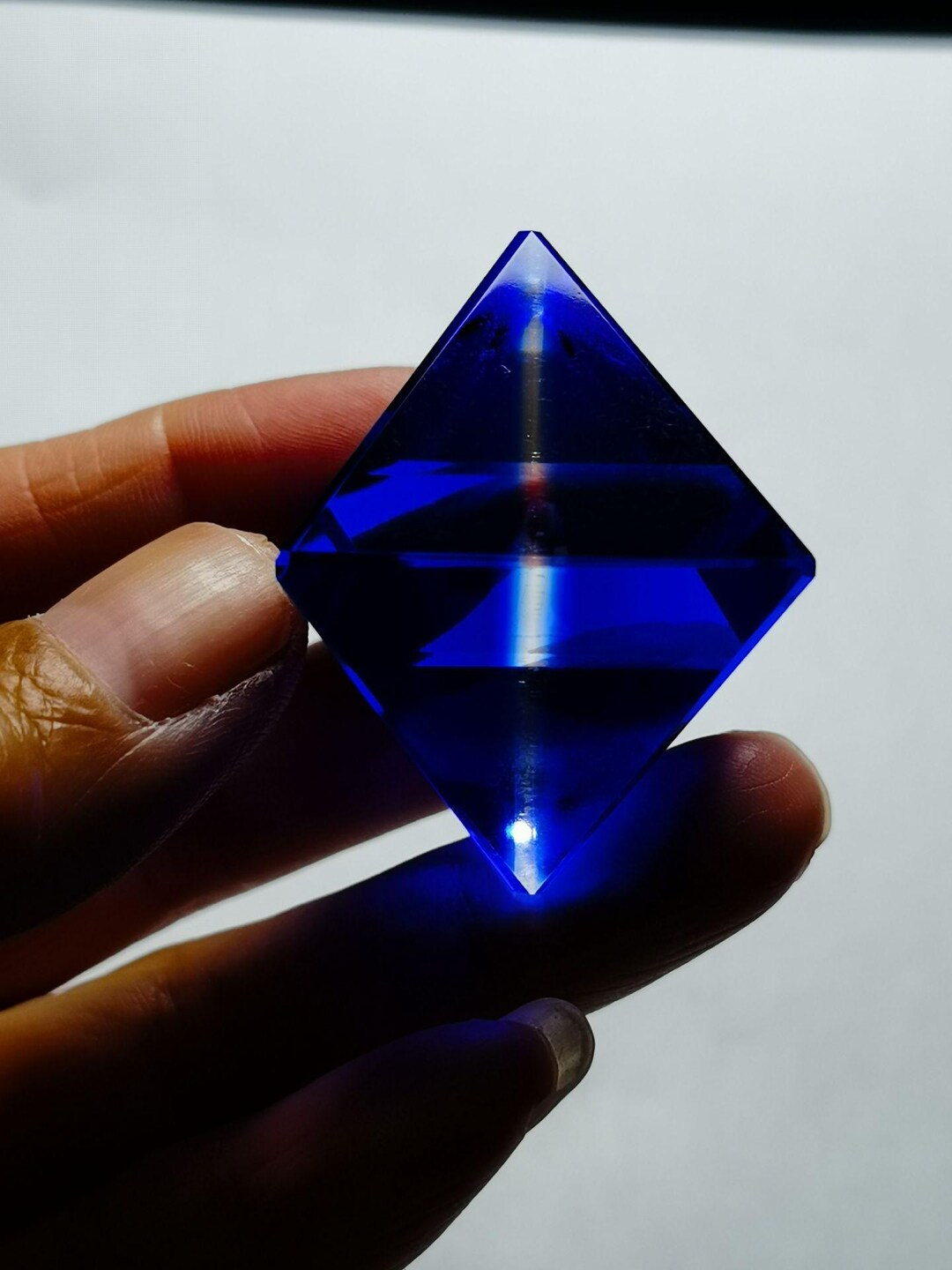 Blue Siberian Crystal Quartz Octahedral 1.61 Inch Energy Healing Reiki ...