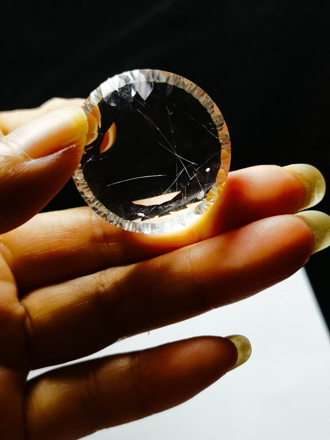 Tibet High Altitude Gold Rutilated Clear Crystal Quartz 112 Sided ...